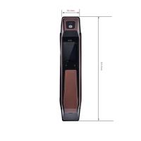 China Pms Fidelio Compatible Smart Hotel Lock Silver Black 300mm X 70mm X 40mm Durable Secure Access Control System for sale