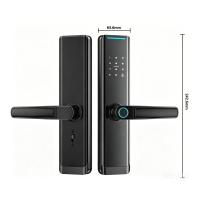 China Smart Door Lock 50*50 Mortise Aluminum Alloy with Semiconductor Fingerprint Sensor Tuya Wifi App Control for sale