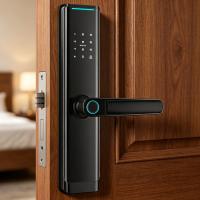 China Smart Door Lock 50*50 Mortise Aluminum Alloy with Semiconductor Fingerprint Sensor Tuya Wifi App Control for sale