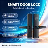 China Smart Door Lock 50*50 Mortise Aluminum Alloy with Semiconductor Fingerprint Sensor Tuya Wifi App Control for sale