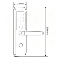 China SUS304 Stainless Steel Waterproof High Security Electronic Smart Hotel Lock with Card Key and Password for sale
