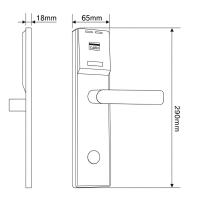 China Factory Direct Supply Competitive Pricing Waterproof SUS304 Stainless Steel Smart Hotel Lock with Card and Key for sale