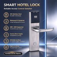 China OEM/ODM Supported High Quality Waterproof SUS304 Stainless Steel Smart Hotel Lock with Card and Key for sale