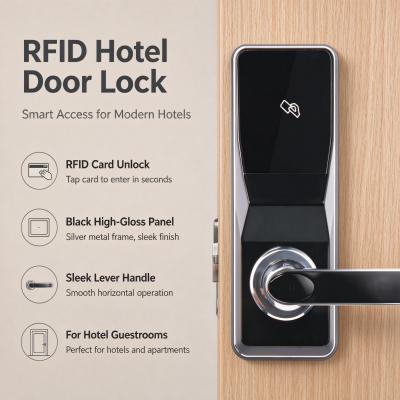 China Electronic Door Lock 2026 Hot-Selling Smart Hotel Lock Compatible with Various Types of Hotels for sale