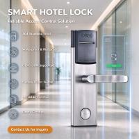 China ENI4846 Certified Waterproof and Rustproof SUS304 Stainless Steel Smart Hotel Lock with Color Customization for sale