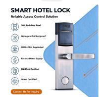 China Integrated Waterproof and Rustproof SUS304 Stainless Steel Smart Hotel Lock with OEM ODM Customization for sale