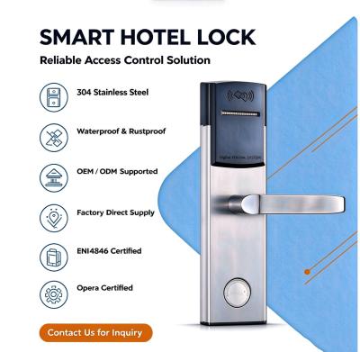 China Integrated Waterproof and Rustproof SUS304 Stainless Steel Smart Hotel Lock with OEM ODM Customization for sale