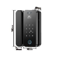 China Glass Door Smart Door Lock with Camera and Fingerprint Suitable for Glass Doors for sale