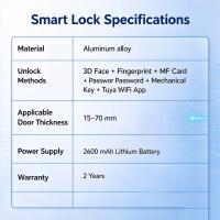 China 3D face Glass Door Smart Door Lock with Camera and Fingerprint Suitable for Glass Doors for sale