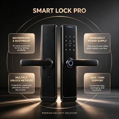 China Smart Door Lock 50*50 Mortise Aluminum Alloy with Semiconductor Fingerprint Sensor Tuya Wifi App Control 515 for sale