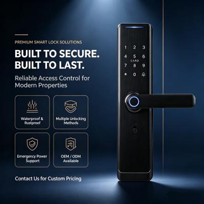 China Good Quality Smart Door Lock 50*50 Mortise Aluminum Alloy with Semiconductor Fingerprint Sensor Tuya Wifi App Control 515 for sale
