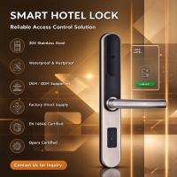 China Factory Direct Supply SUS304 Stainless Steel with 2mm Thickness Waterproof and Rustproof Smart Hotel Lock for sale