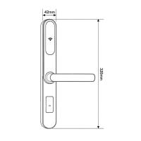 China SUS304 Stainless Steel with 2mm Thickness Waterproof and Rustproof Smart Hotel Lock with OEM and ODM Support for sale