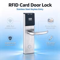 China ELA 6012 Hotel RFID Door Lock Stainless Steel Keyless Card Entry Lock for Guest Room for sale