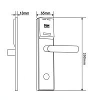 China ELA 6012 Hotel Room Electronic Card Lock Stainless Steel Keyless Door Lock System for sale