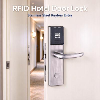 China ELA 6012 Hotel Room Electronic Card Lock Stainless Steel Keyless Door Lock System for sale