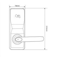 China High Quality Waterproof and Rustproof Zinc Alloy Material with 2 Years Warranty Smart Hotel Lock Opera Certified for sale