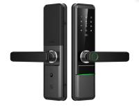 China Best Selling New Design Durable Aluminum Alloy Smart Lock Fingerprint Password Tuya App Remote Control Digital Lock for House Apartment Entry Door 596 for sale