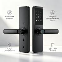 China Premium Grade High Quality Factory Direct Supply Manufacturer Aluminum Alloy Apartment Security Electronic Lock Fingerprint Password Tuya App Anti Peep Keyless Lock 561 for sale