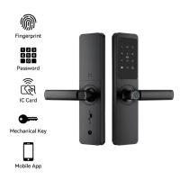 China Premium Grade High Quality Factory Direct Supply Manufacturer Aluminum Alloy Apartment Security Electronic Lock Fingerprint Password Tuya App Anti Peep Keyless Lock 561 for sale