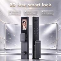 China Reliable Manufacturer CNC Aluminum Alloy Material 3D Face Unlock Smart Digital Lock for Home Use for sale