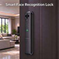 China ELA Wholesale Face Recognition Camera Tuya App Remote Control   Aluminium Alloy Smart Door Lock for Home for sale
