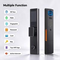 China Trending and Hot Sale CNC Aluminum Alloy Material 3D Face Smart Digital Lock with Multiple Functions for Home Use for sale