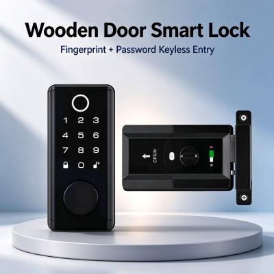 China ELA New Arrival Reliable Manufacturer Biometric Keyless Smart Door Lock for Wooden Door Home for sale