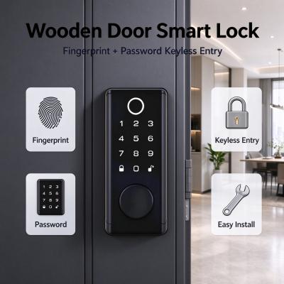 China ELA Hot Sale Password Fingerprint Keyless Door Lock for Wooden Door Home for sale