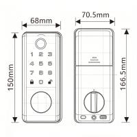 China ELA Hot Sale Password Fingerprint Keyless Door Lock for Wooden Door Home for sale