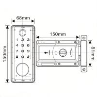 China ELA Hot Sale  Top Rated Smart Fingerprint Digital Door Lock Keyless Entry for Home for sale