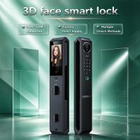 China Wholesale Multi-functional Aluminum Alloy Material 3D Face Unlock Smart Digital Lock for Home Use for sale