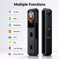 China Wholesale Multi-functional Aluminum Alloy Material 3D Face Unlock Smart Digital Lock for Home Use for sale