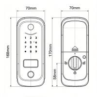 China ELA High Quality Keyless Password Door Lock Fingerprint Doorbell for Home for sale
