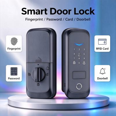 China ELA High Quality Keyless Password Door Lock Fingerprint Doorbell for Home for sale