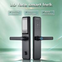 China Stable Supply Multi-functional Aluminum Alloy Material 3D Face Unlock Smart Digital Lock for Home Use for sale