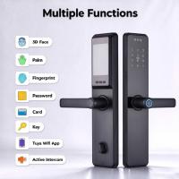 China Stable Supply Multi-functional Aluminum Alloy Material 3D Face Unlock Smart Digital Lock for Home Use for sale