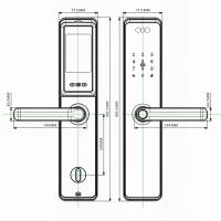 China Aluminum Alloy Top Rated Fingerprint Smart Door Lock Keyless Entry for Villa for sale