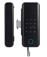 China Factory Direct Password RFID Smart Glass Door Lock with Doorbell for Entrance for sale