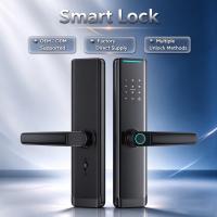 China Durable and Safe Aluminum Alloy Material Smart Digital Lock with Multiple Unlock Methods for Home Door for sale