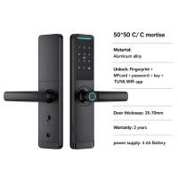 China Durable and Safe Aluminum Alloy Material Smart Digital Lock with Multiple Unlock Methods for Home Door for sale