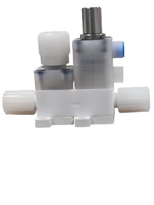 China Durable PFA Diaphragm Valve Industrial PVDF Valve Zero Leakage for sale