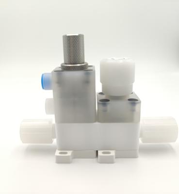 China Compact Pneumatic Diaphragm Actuator Lightweight PFA Lined Valves for sale