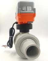 China 4mA - 20mA Socket Valve PVC / 2 PVC Ball Valve Mbus Bus Control Feedback for sale