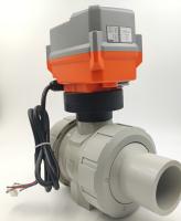 China Active Contact Plastic Ball Valves PVC With 4mA - 20mA Control Regulation for sale