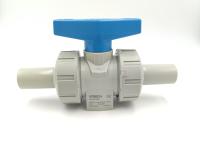 China US / JP Plastic True Union Ball Valve PN 10 PVC Ball Valve Flange Type for sale