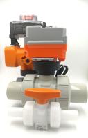 China Plastic PVC DN 15 - DN 50 Ball Valve Union Shut Off Valve CE for sale
