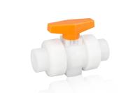 China PVC-C Manual Plastic Ball Valves True Union PN 10 With Small Torque for sale