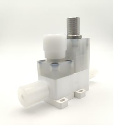 China Hygienic PFA Valve Ergonomic Design Natural PP Diaphragm Valves for sale