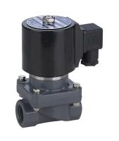 China Normally Closed 24VDC 3/4＂Plastic Solenoid Valves For Water Anti Corrosive for sale